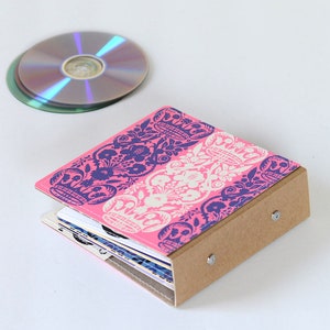14 CD Wallet, CD/ DVD Storage Book Handmade From Upcycled Album Cover ...