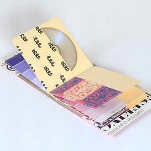 14 CD Wallet, CD/ DVD Storage Book Handmade From Upcycled Album Cover ...