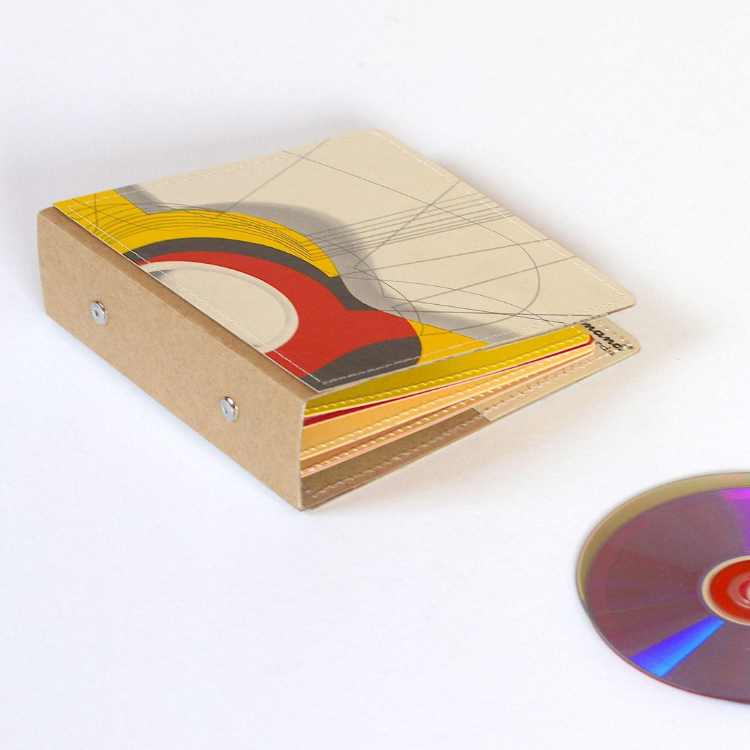 10 CD/ DVD Wallet, CD Holder Book Handmade From Upcycled Album Cover ...