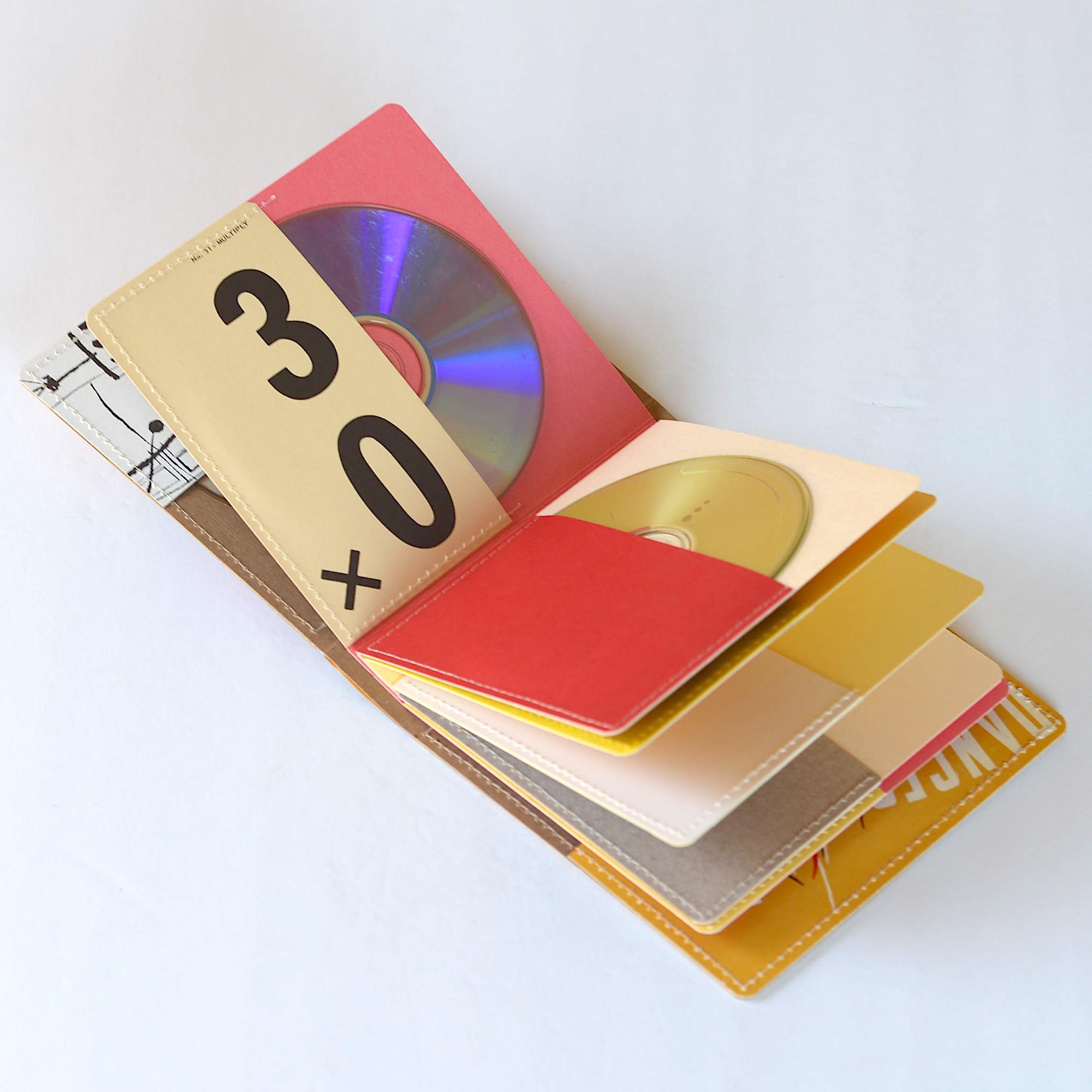 14 CD Wallet, CD/ DVD Storage Book Handmade From Upcycled Album Cover ...