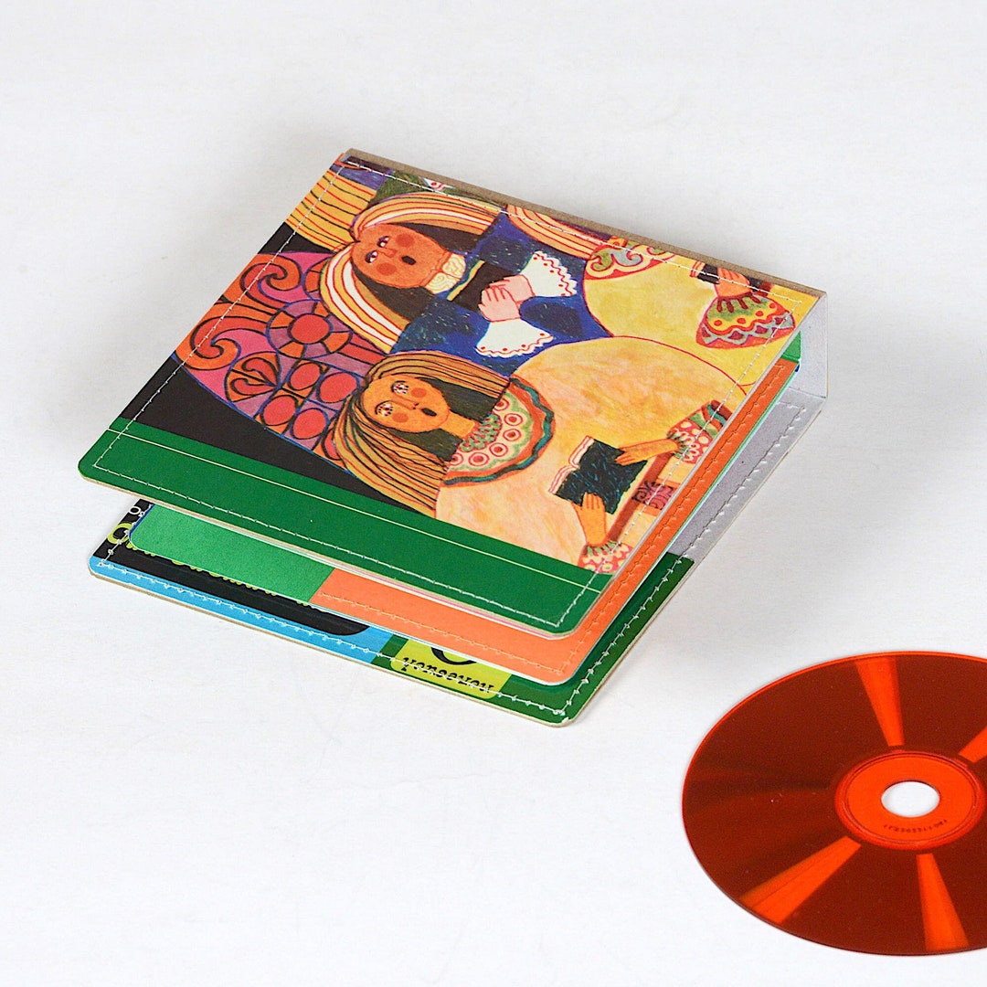 10 CD/ DVD Wallet, CD Holder Book Handmade From Upcycled Album Cover ...