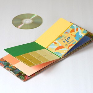 14 CD Wallet, CD/ DVD Storage Book Handmade From Upcycled Album Cover ...