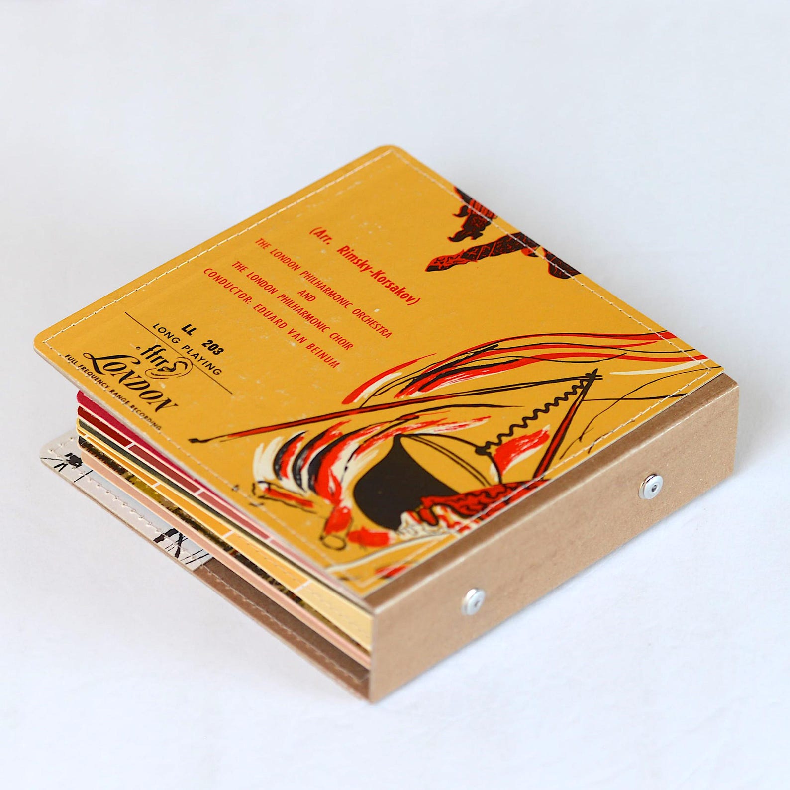 14 CD Wallet, CD/ DVD Storage Book Handmade From Upcycled Album Cover ...