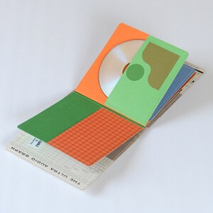 10 CD/ DVD Wallet, CD Holder Book Handmade From Upcycled Album Cover ...