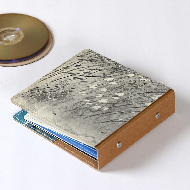 10 CD/ DVD Wallet, CD Holder Book Handmade From Upcycled Album Cover - Etsy