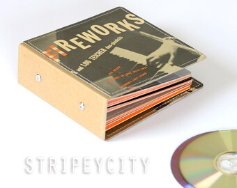 18 CD Wallet/ CD Holder Book Handmade From Upcycled Album Cover, CD ...