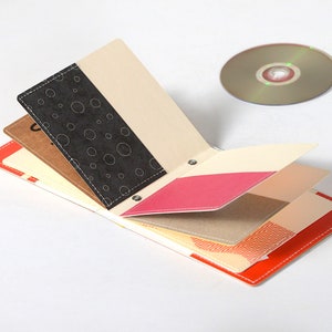 14 CD Wallet, CD/ DVD Storage Book Handmade From Upcycled Album Cover ...