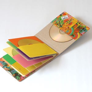 14 CD Wallet, CD/ DVD Storage Book Handmade From Upcycled Album Cover ...