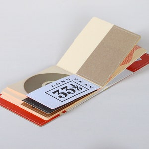 14 CD Wallet, CD/ DVD Storage Book Handmade From Upcycled Album Cover ...