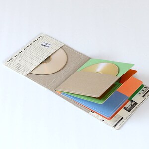 10 CD/ DVD Wallet, CD Holder Book Handmade From Upcycled Album Cover ...