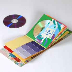 18 CD Case/ CD Holder Book Handmade From Upcycled Album Cover, CD ...