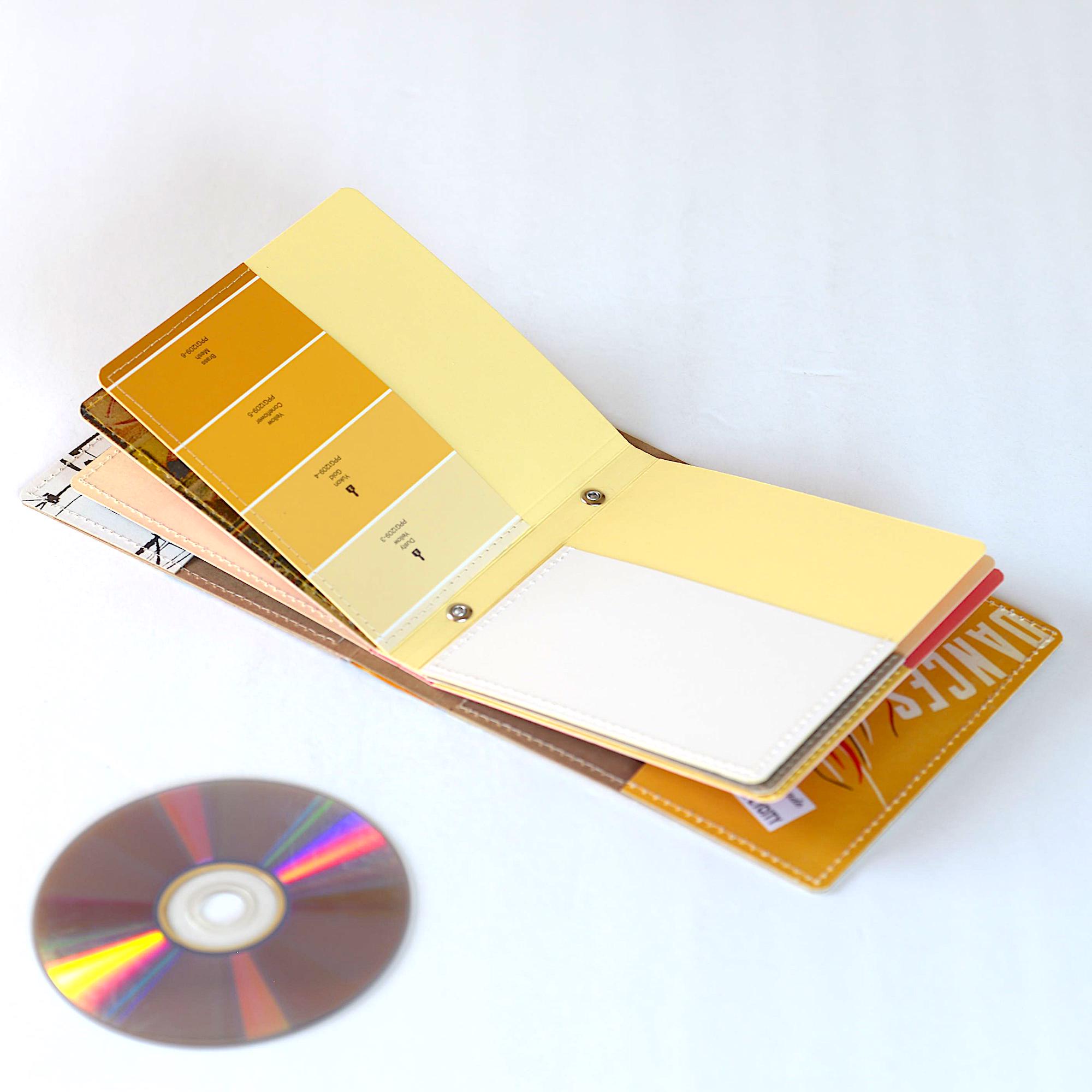 14 CD Wallet, CD/ DVD Storage Book Handmade From Upcycled Album Cover ...