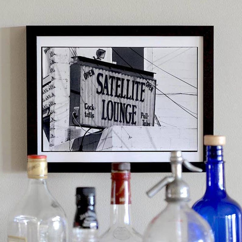 Bar Sign Photograph - Pull Tabs and Cocktails... - Etsy