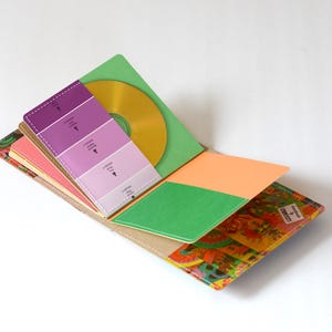 14 CD Wallet, CD/ DVD Storage Book Handmade From Upcycled Album Cover ...