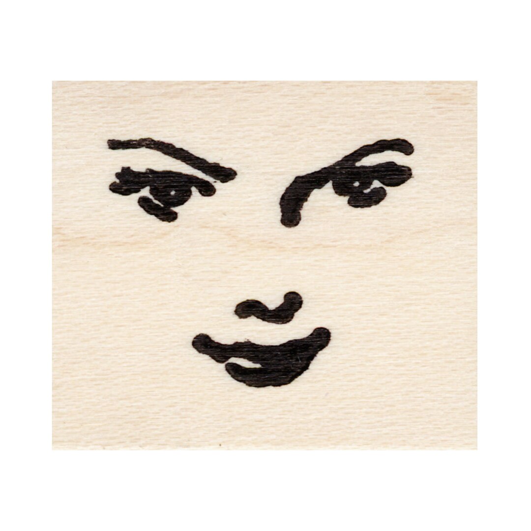 Conniving Face 909B Beeswax Rubber Stamps Unmounted, Cling, Mounted ...