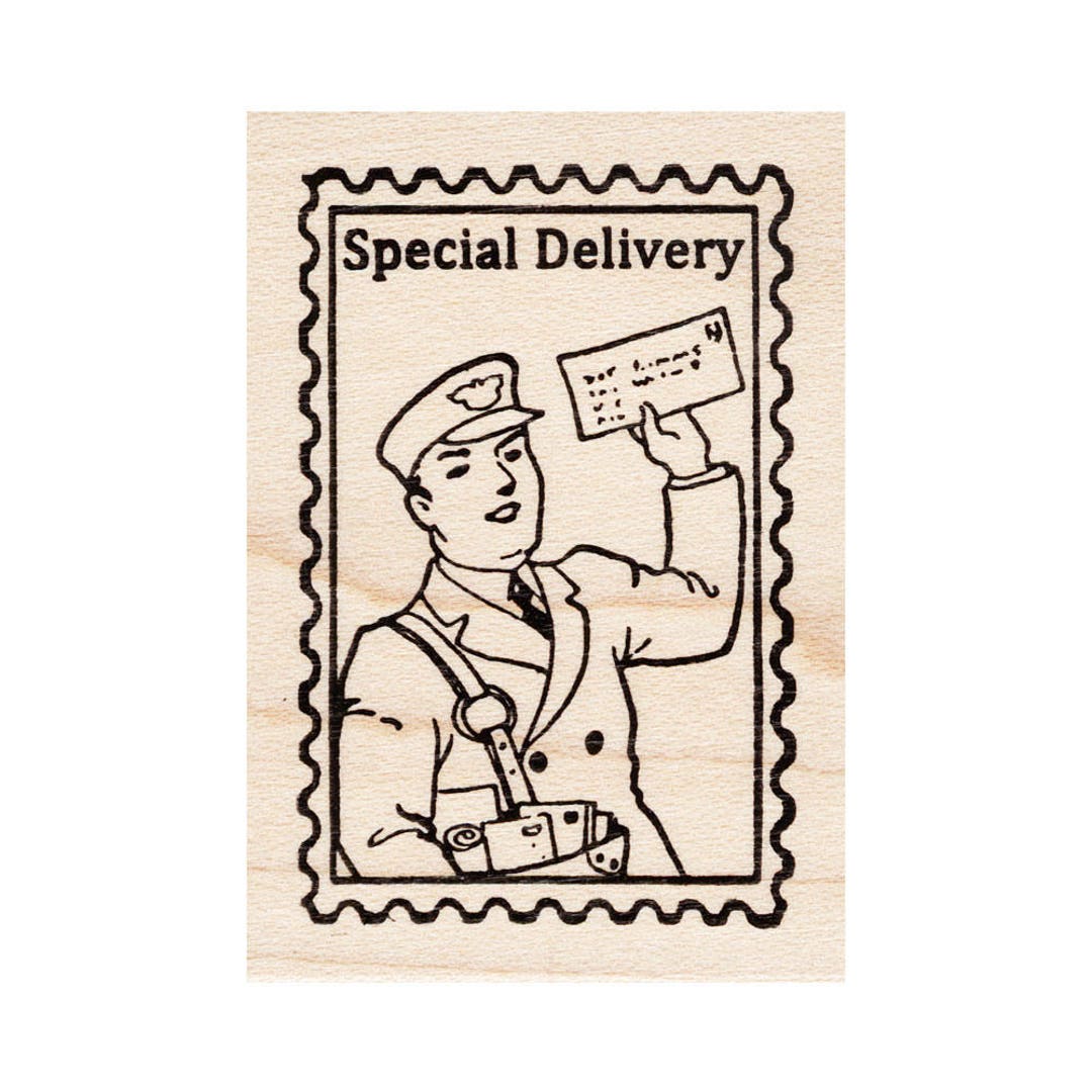 Special Delivery Post 1590F Beeswax Rubber Stamps Unmounted, Cling ...
