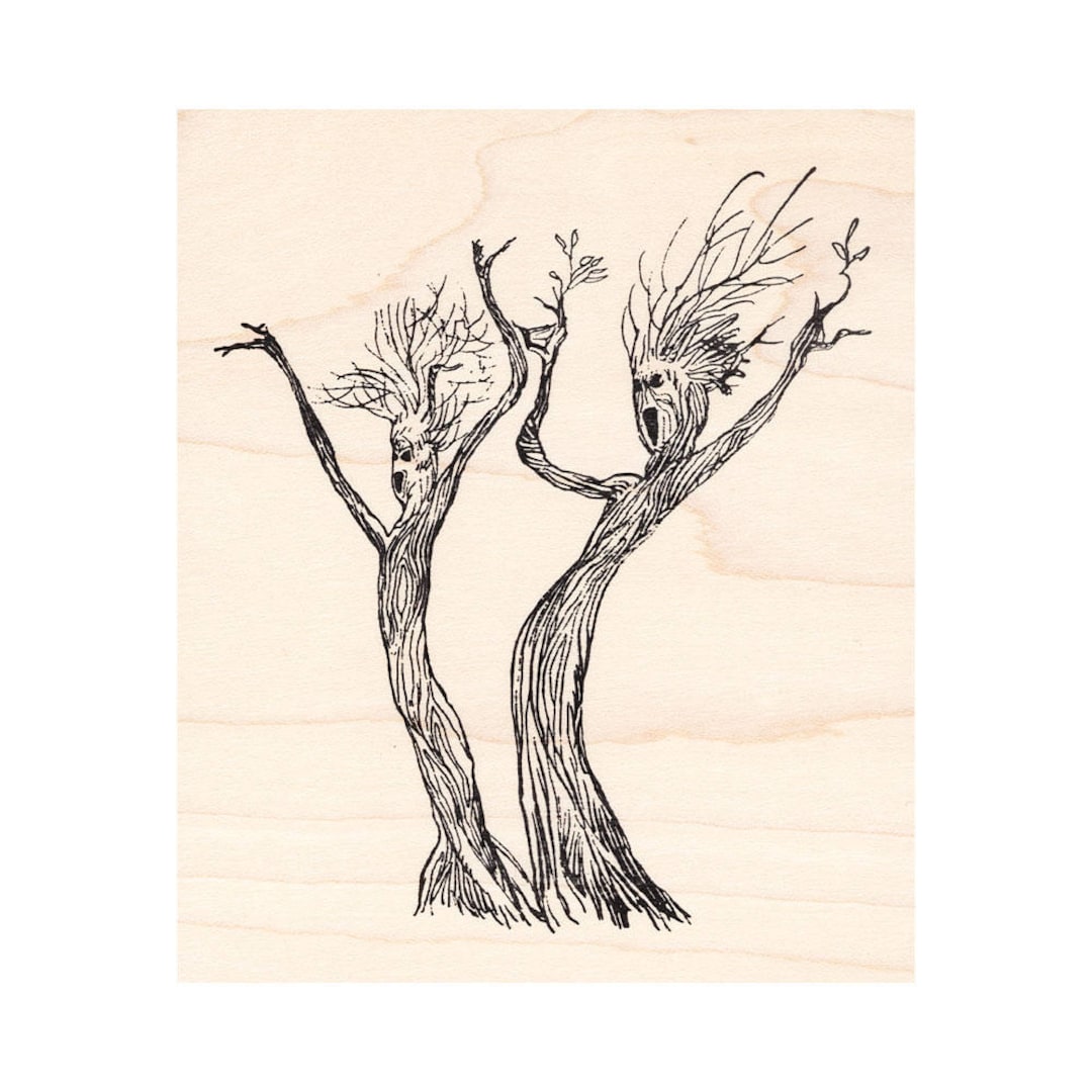 Screaming Trees 1557L Beeswax Rubber Stamps Unmounted, Cling, Mounted ...