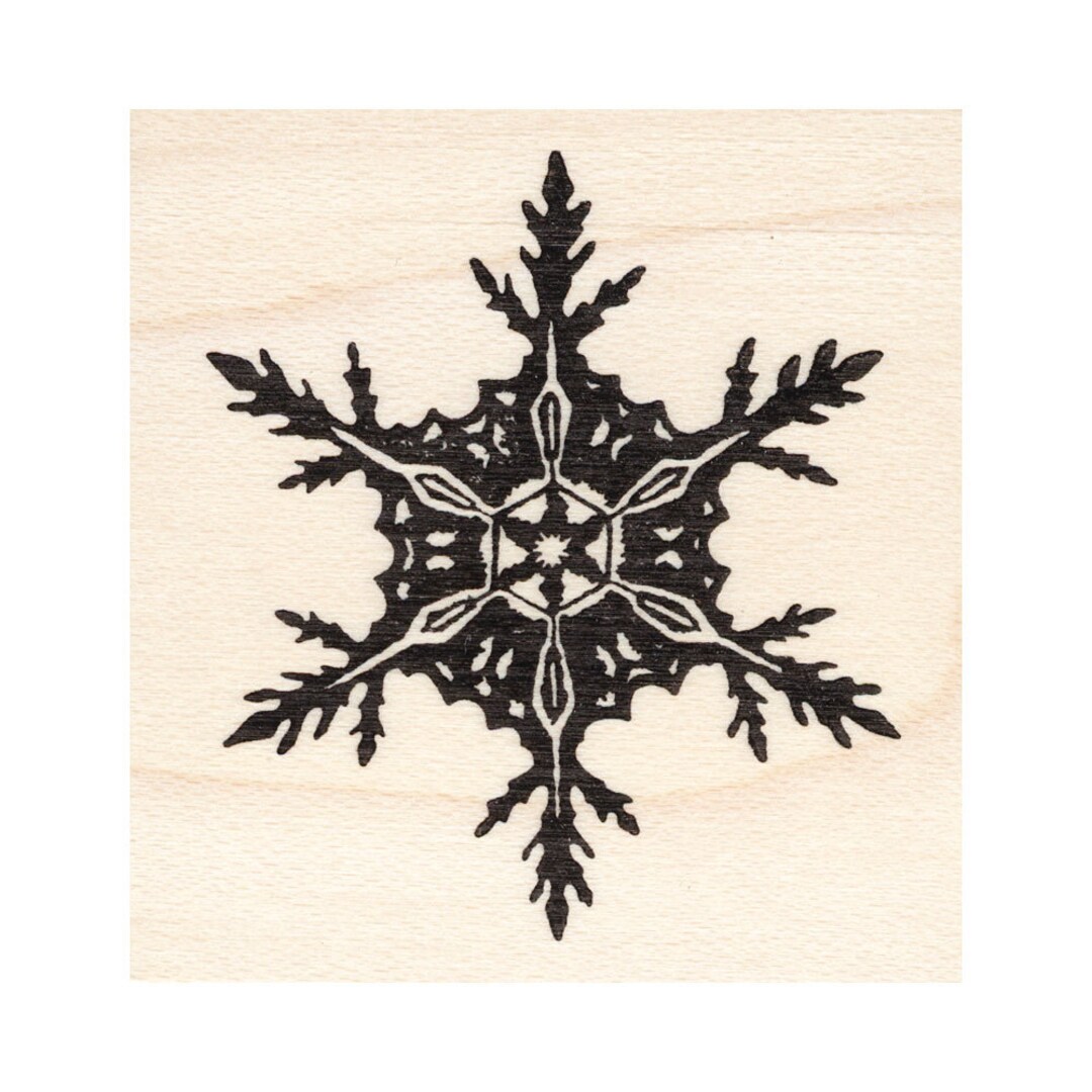 Filigree Snowflake 1777F Beeswax Rubber Stamps Unmounted, Cling ...
