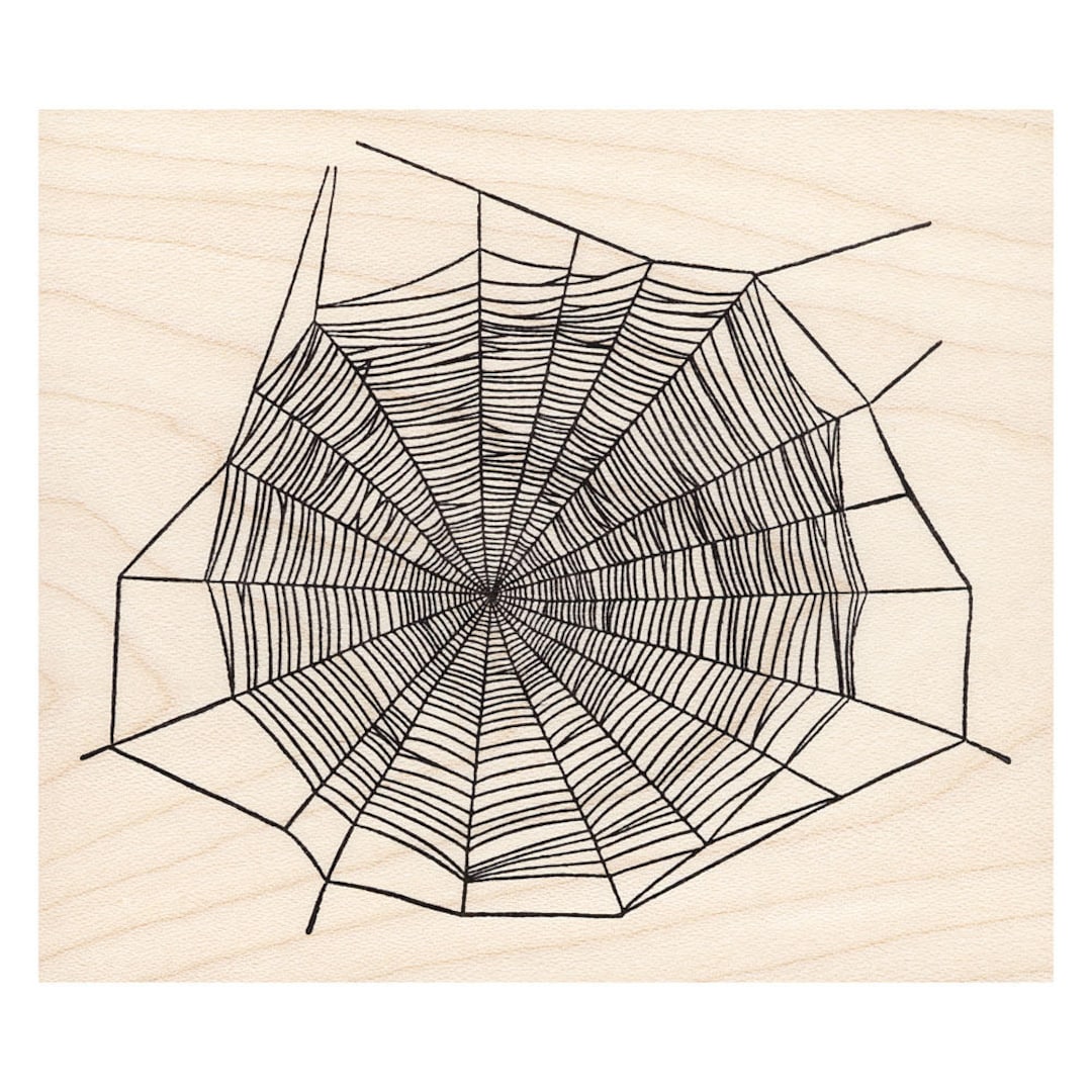 Large Web 989R Spider Web Rubber Stamp, Inscet, Animal, Wildlife ...