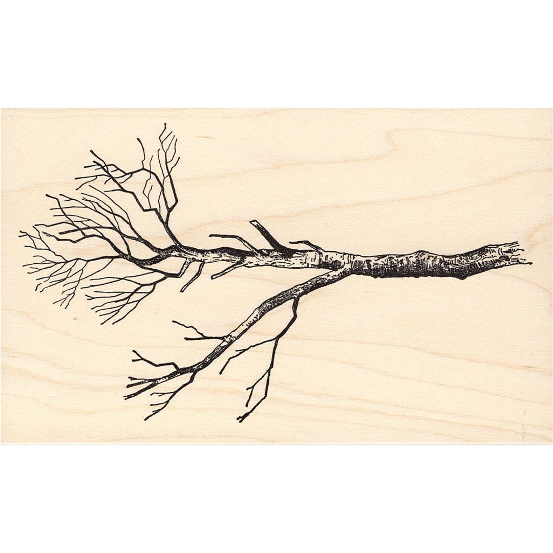 Bare Branch 630N Tree Rubber Stamp, Nature, Scenic, Landscape Stamping ...