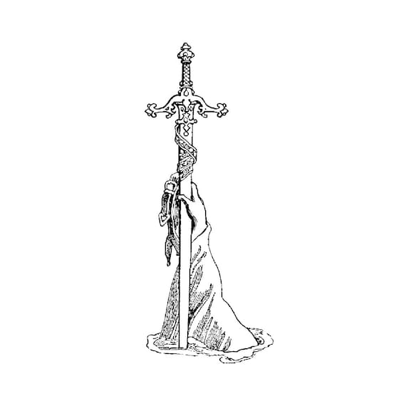 Excalibur Sword Drawing
