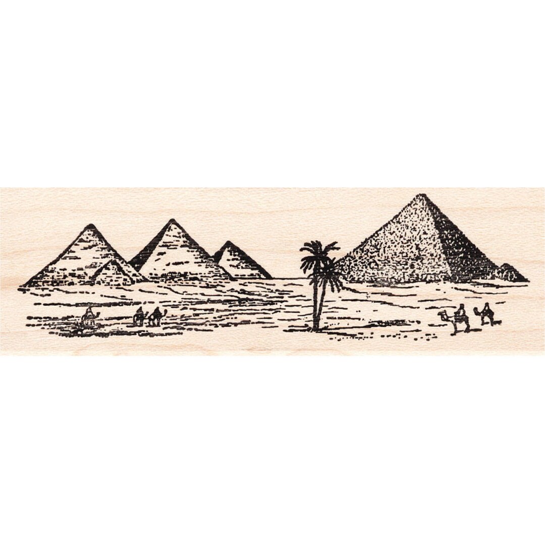 Far Pyramids 309I Beeswax Rubber Stamps Unmounted, Cling, Mounted Stamp ...