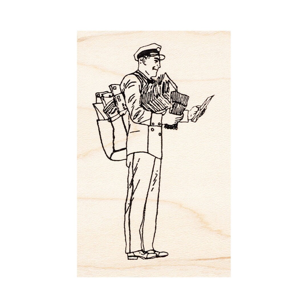 Busy Mailman 1585I Beeswax Rubber Stamps Unmounted, Cling, Mounted ...