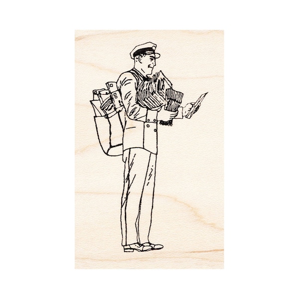 Postal Rubber Stamp - Etsy