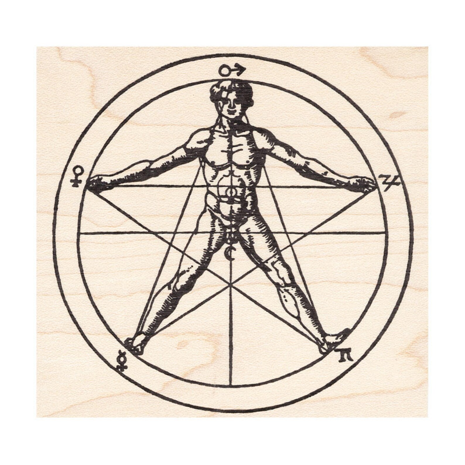 Astrology Man 750L Beeswax Rubber Stamps Unmounted Cling - Etsy