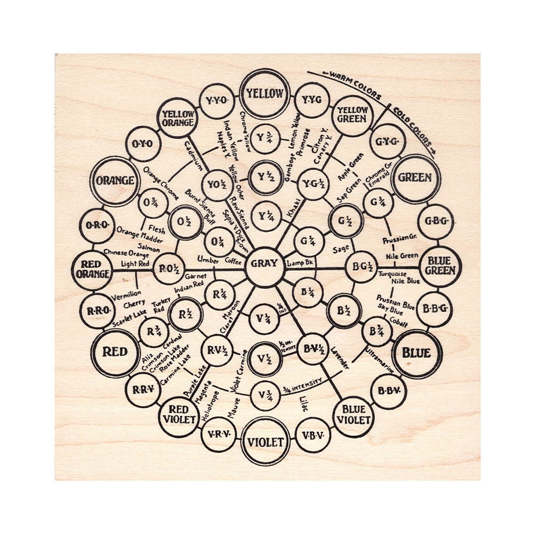 Color Chart 1226N Beeswax Rubber Stamps Unmounted, Cling, Mounted Stamp ...