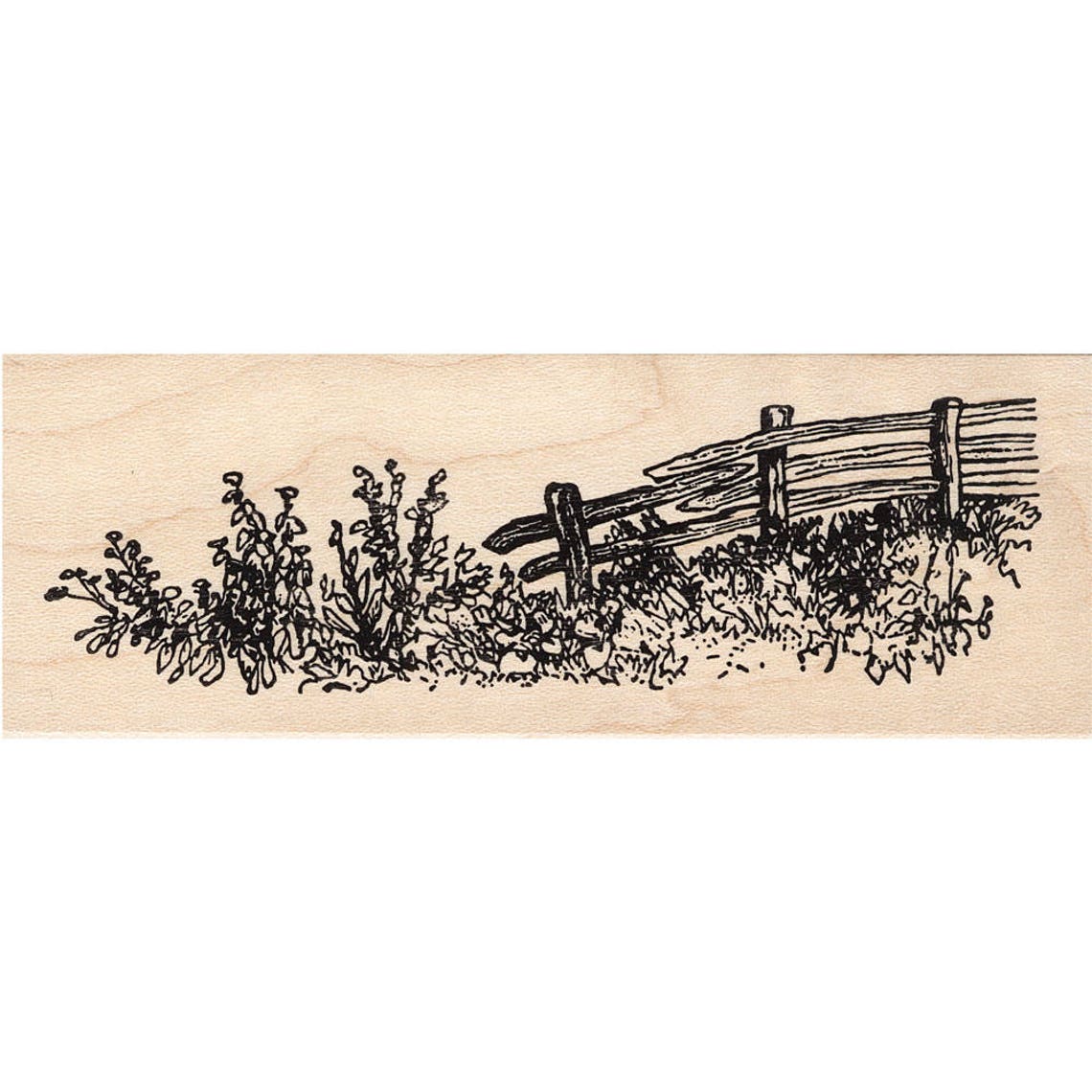 Right Fence 409I Beeswax Rubber Stamps Unmounted, Cling, Mounted Stamp ...