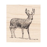 Deer Rubber Stamp - Etsy