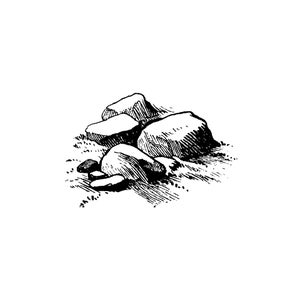 Right Rocks 23B Beeswax Rubber Stamps Unmounted, Cling, Mounted Stamp ...