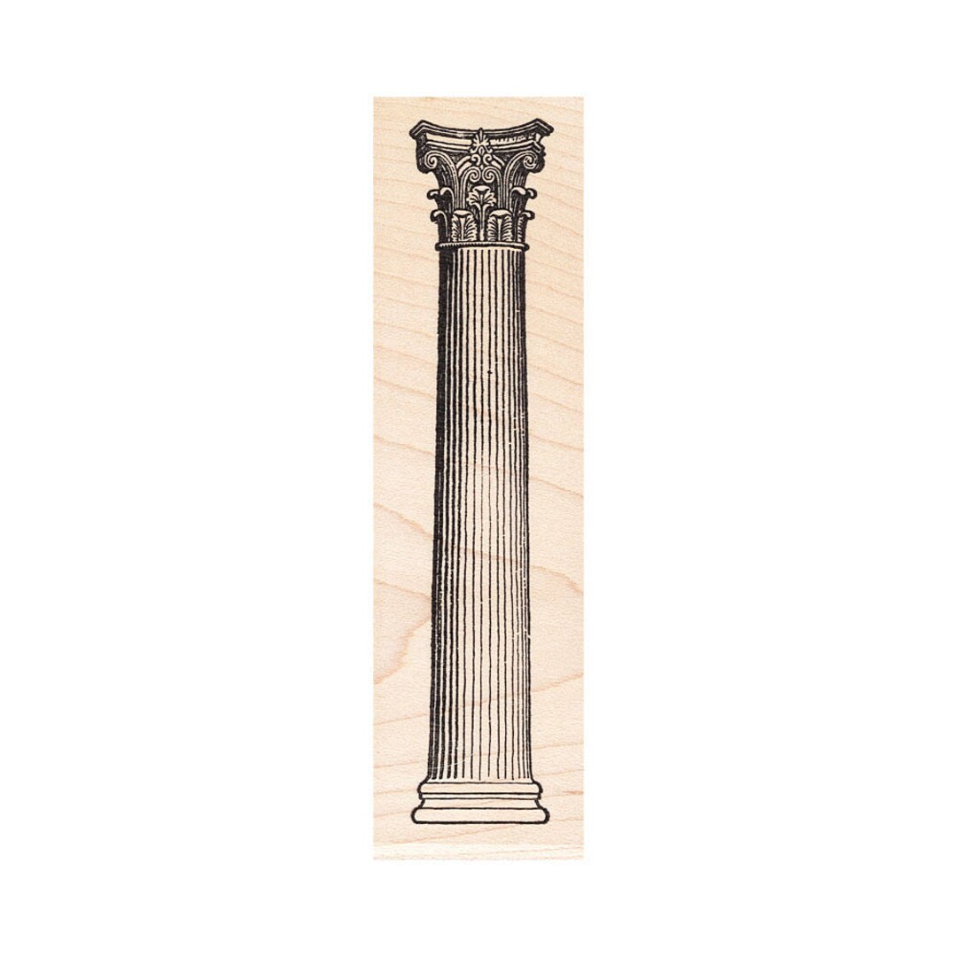 Column 429J Beeswax Rubber Stamps Architecture Unmounted, Cling ...