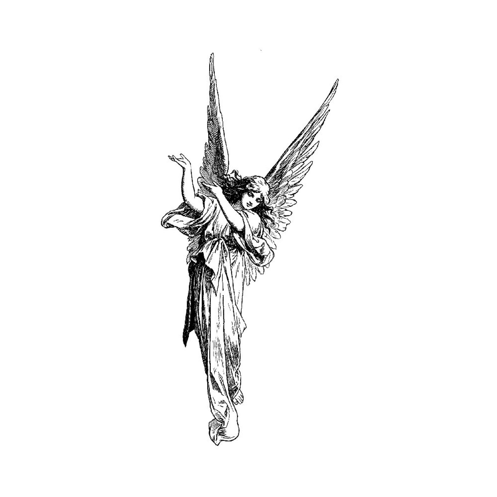 Angel 964L Beeswax Rubber Stamps Unmounted, Cling, Mounted Stamp ...