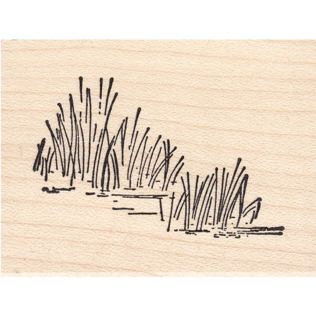Swamp Grass 1199F Beeswax Rubber Stamps Unmounted, Cling, Mounted Stamp ...