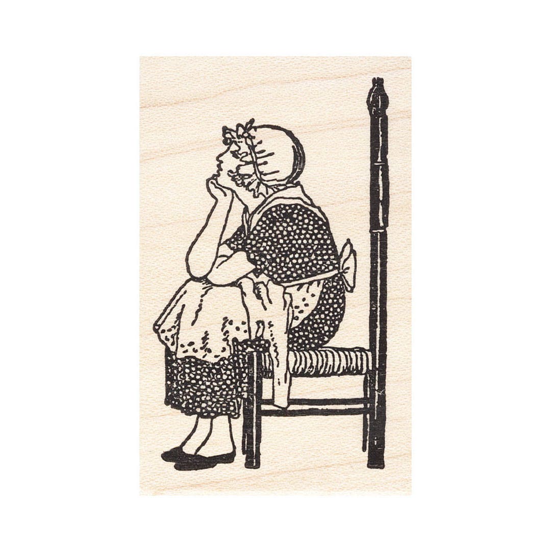 Daydreaming Maid 481G Beeswax Rubber Stamps Unmounted, Cling, Mounted ...