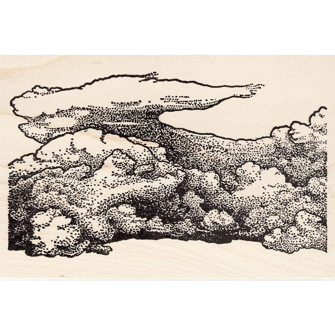 Big Cloud 220L Beeswax Rubber Stamps Unmounted, Cling, Mounted Stamp ...