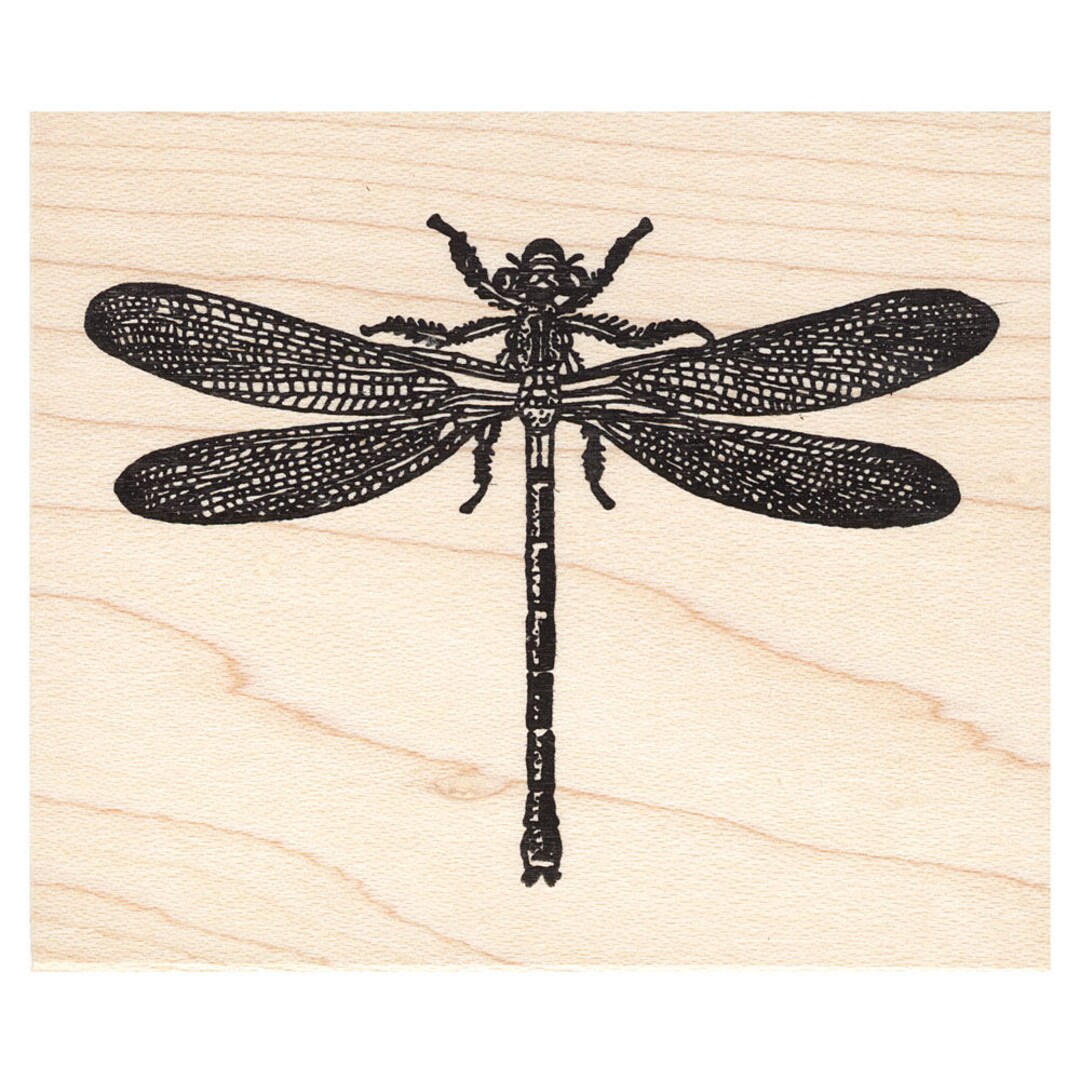 Small Dragonfly 764F Insect Rubber Stamps Unmounted, Cling, Mounted ...