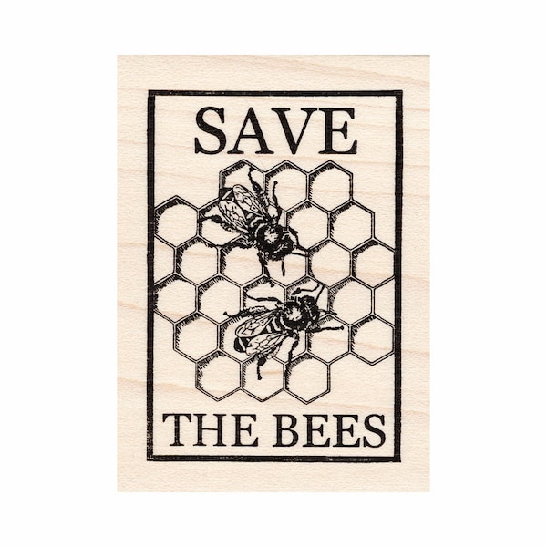Bee Rubber Stamp - Etsy