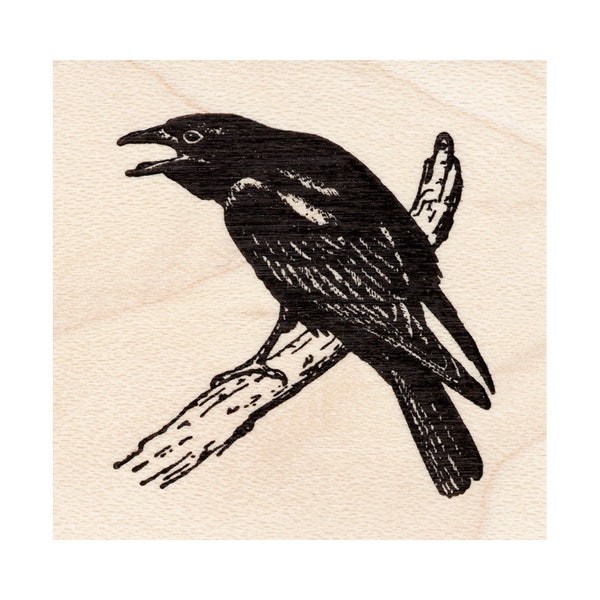 Crow Rubber Stamp - Etsy