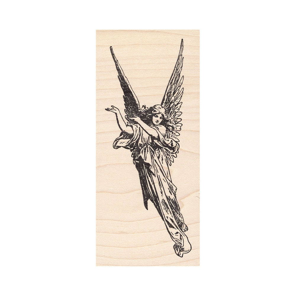 Angel 964L Beeswax Rubber Stamps Unmounted, Cling, Mounted Stamp ...