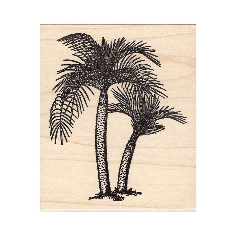 Palm Tree Stamp - Etsy