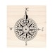 Fancy Map Compass Rose 892K Beeswax Rubber Stamps Unmounted, Cling ...