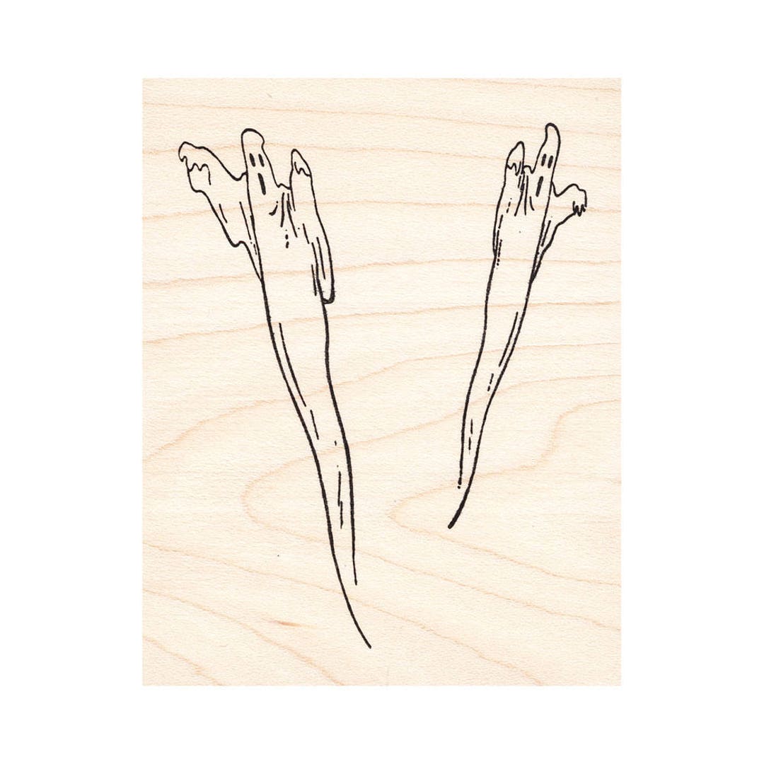 Floating Ghosts 1561I Ghost Rubber Stamp, Scary Halloween Stamping - Etsy