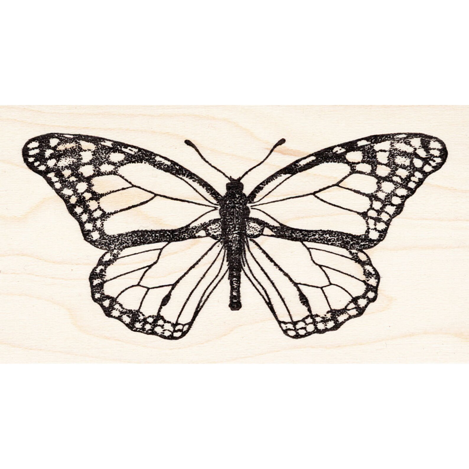 Large Monarch Butterfly 1707J Butterfly Rubber Stamp, Insect, Animal ...