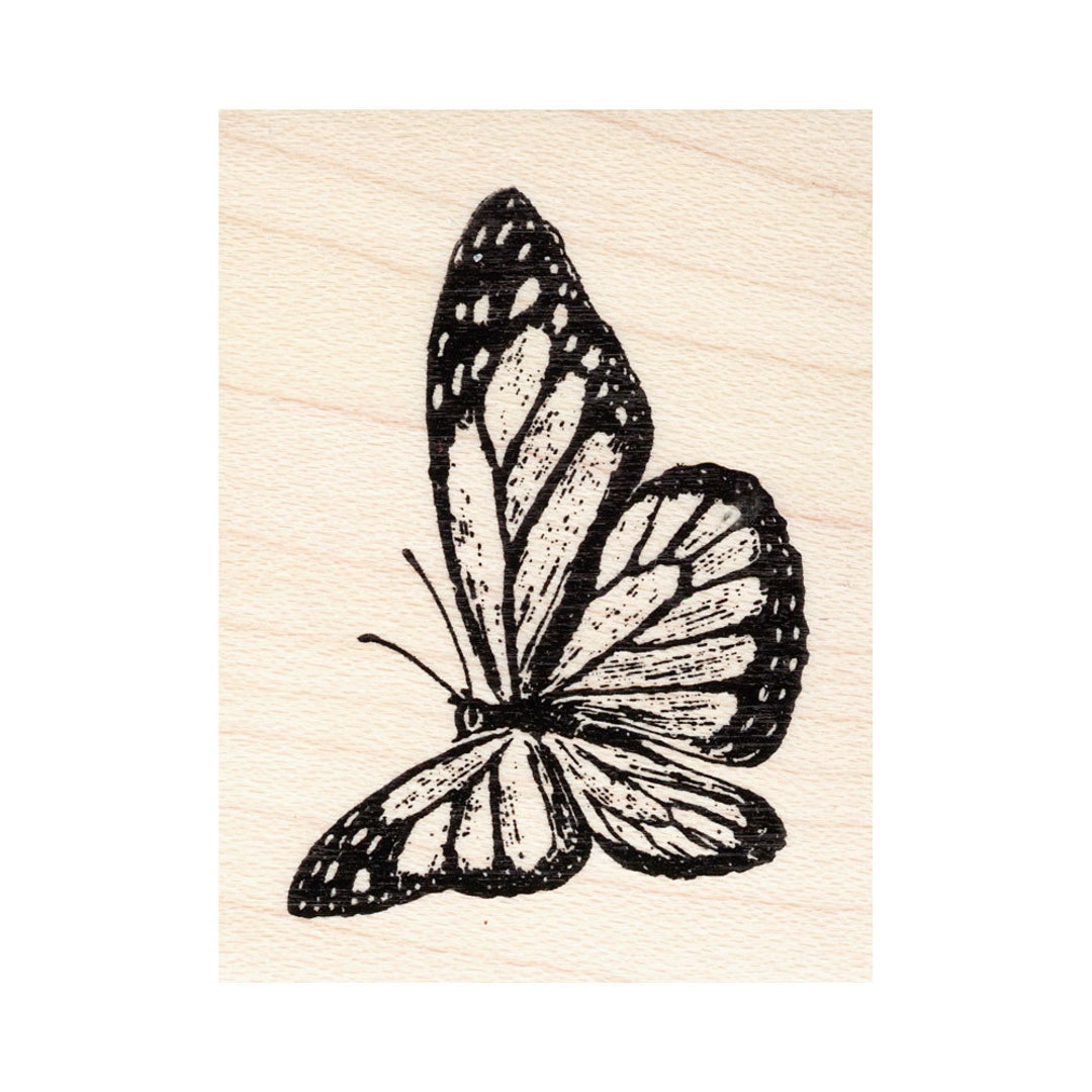 Flying Monarch Butterfly 1611G Butterfly Rubber Stamp, Insect, Animal ...