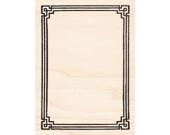 Border Rubber Stamp - Etsy