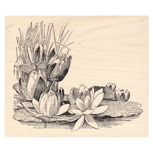 Lily Rubber Stamp - Etsy