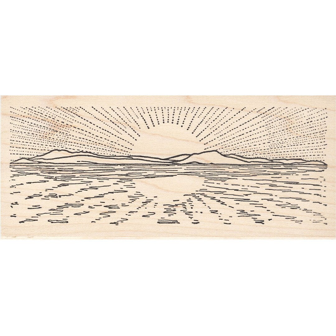 Sunset 619M Beeswax Rubber Stamps Unmounted, Cling, Mounted Stamp ...